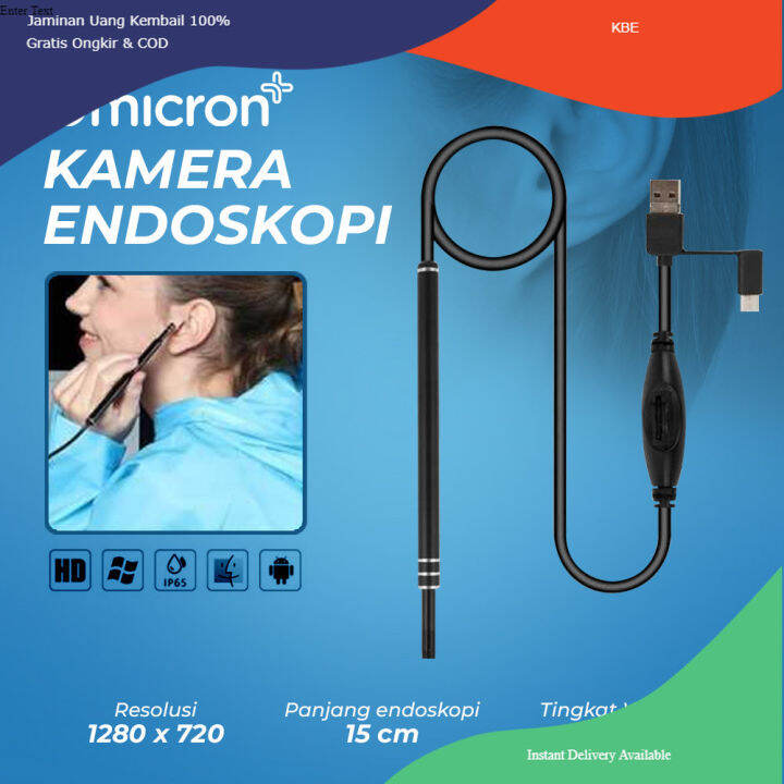 Alat Kesehatan Kamera Endoskopi Pembersih Telinga Endoscope USB 3 in 1 ...