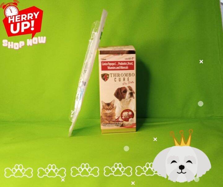 Thrombo Cure for Dogs and Cats 120ml with FREE Syringe | Lazada PH