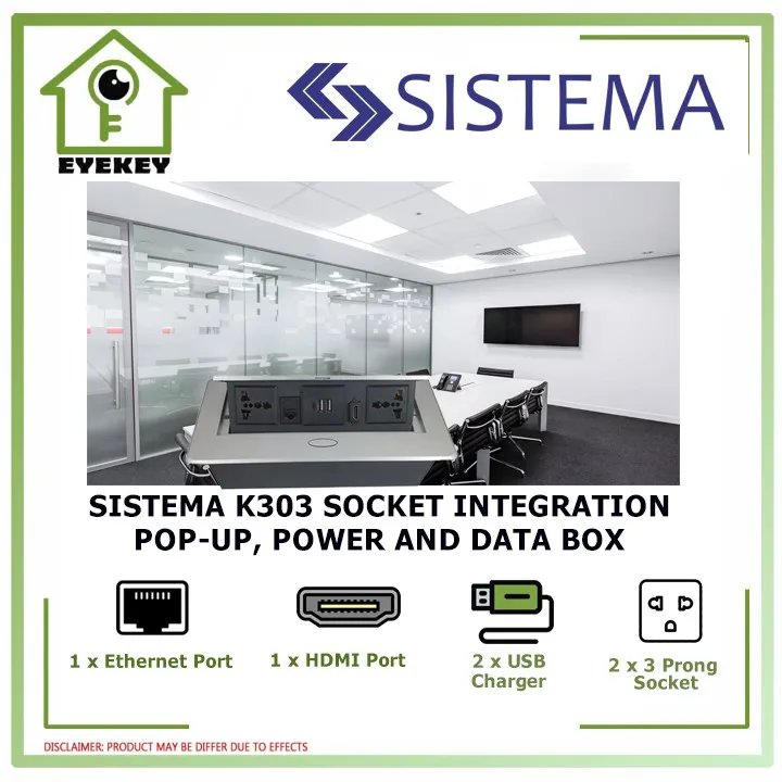 SISTEMA K303 SOCKET INTEGRATION POP-UP, POWER AND DATA BOX | Lazada PH
