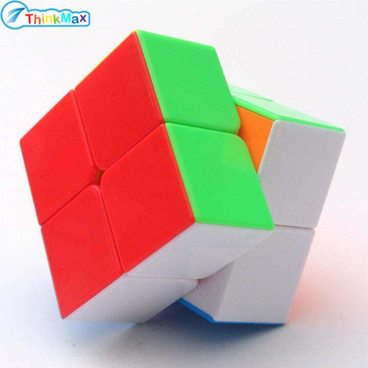 Thinkmax 2X2 Brain Teaser Puzzle Cube Stickerless Pocket Cube Intelligence ของเล่นสำหรับ Magic ...