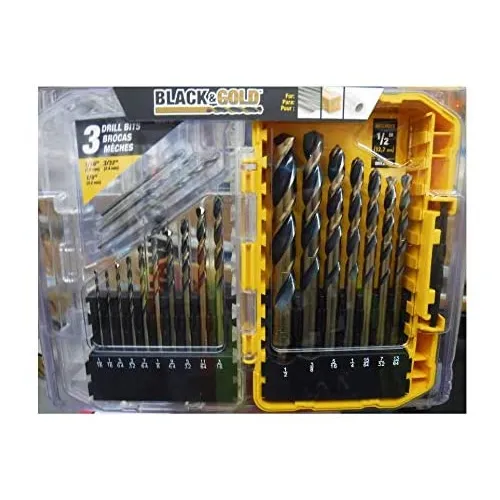 DEWALT Black Oxide Drill Bit Set, 20-Piece (DW1177) (Black & Gold ...