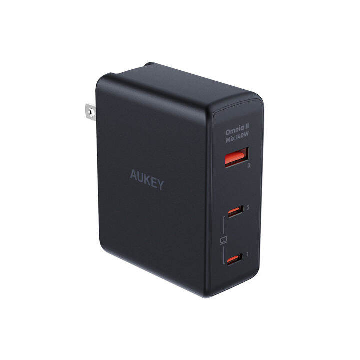 Aukey PA-B7O Omnia II 140W With Mix 3 Port (2 USB-C/USB-A) PD 3.1 ...