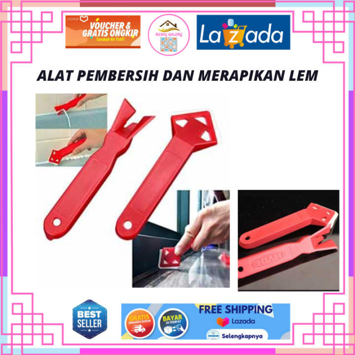 Alat Pembersih Merapikan Sudut Siku Lem Silikon Aquarium Bangunan ...