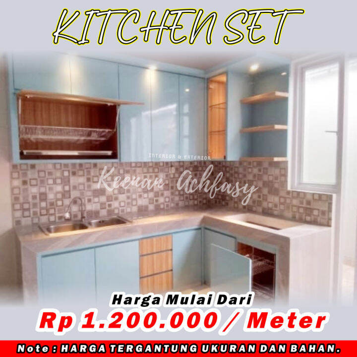 KITCHEN SET CUSTOM MINIMALIS HPL MULTIPLEK BLOKBOARD | Lazada Indonesia