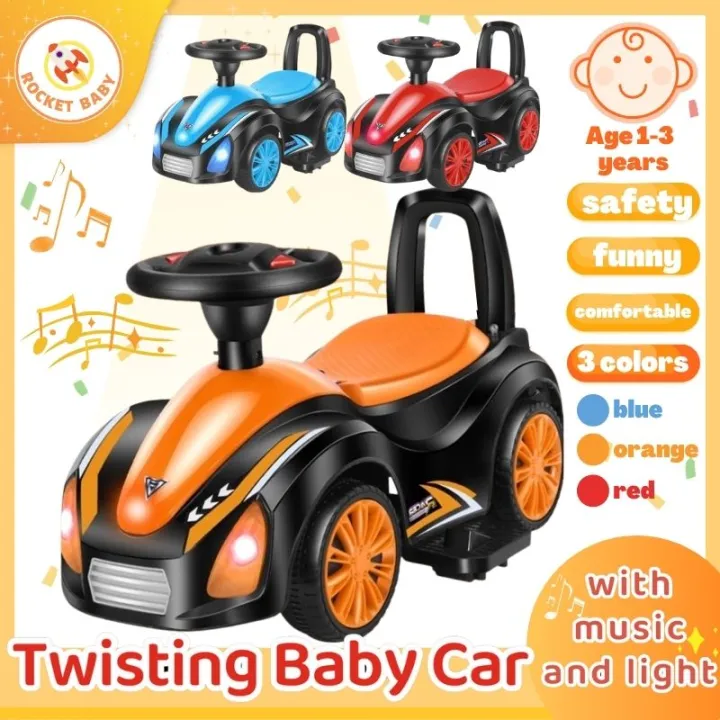 Rocket Baby Mercedes Twisting Baby Car With Light and Sounds | Lazada PH