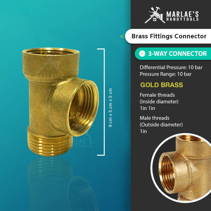 Brass 3 Way Fittings Connector | Lazada PH