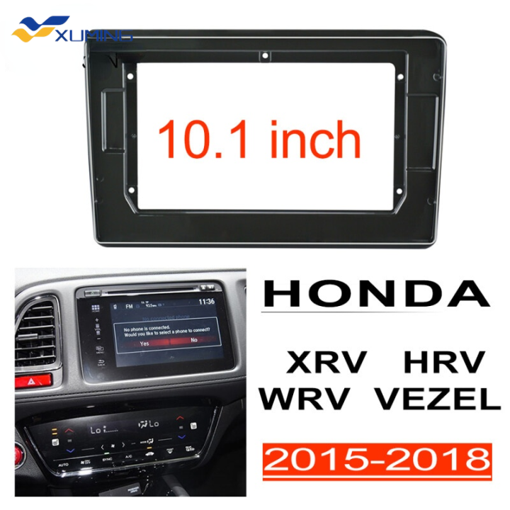 xuming Car Radio Fascia Frame,Stereo Dash Panel Cover Kit For HONDA XRV HRV WRV VEZEL 2015-2018 ...