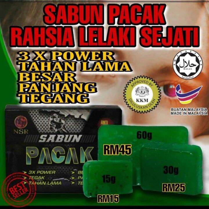 SABUN PACAK UNTUK LELAKI /TAHAN LAMA/ BESAR/ PANJANG/ TEGANG-NURA SHOP ...