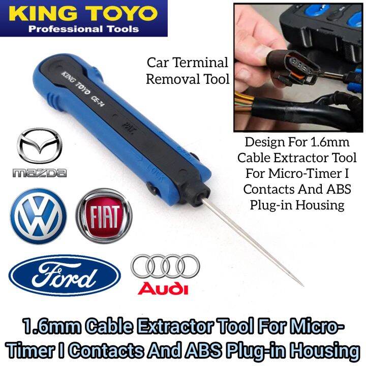 King Toyo 1.6mm Cable Extractor Tool For Micro-Timer I Contacts and ABS ...