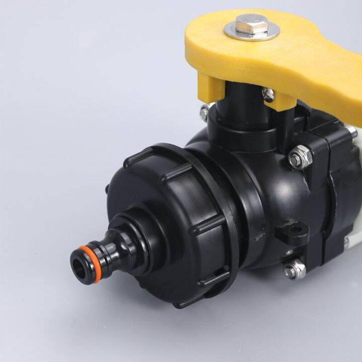 Black Plastic IBC Tank Tap 60Mm Coarse Thread Fitting 1000L Water ...