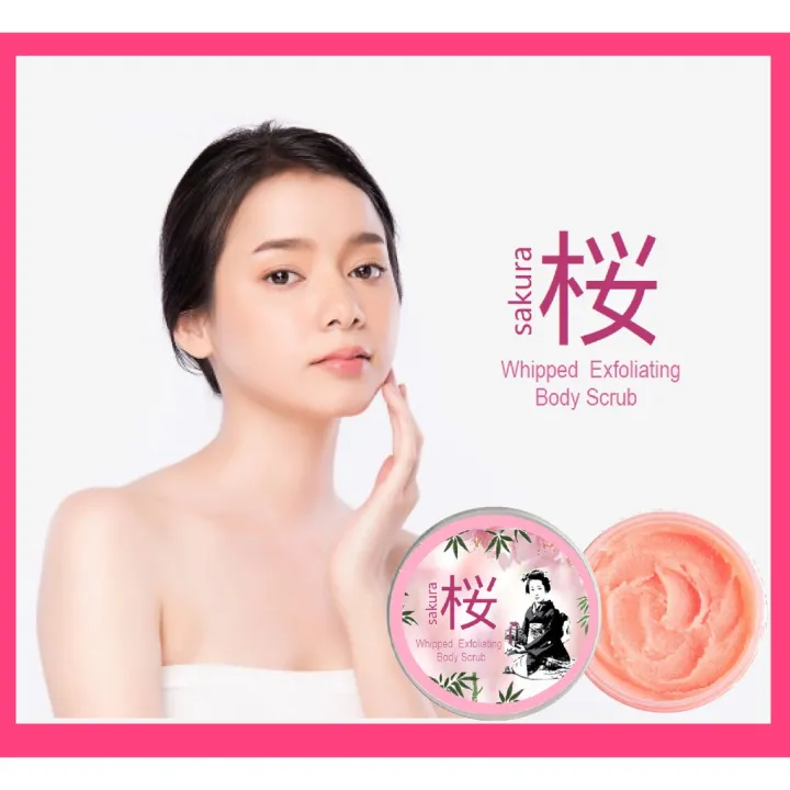Sakura Whipped Exfoliating Body Scrub 50g 120g | Lazada PH