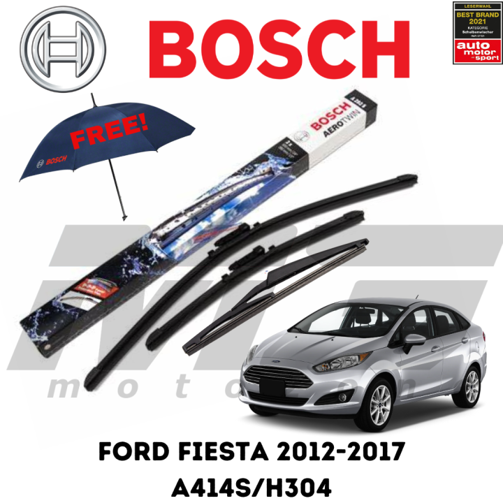Bosch Aerotwin and Rear Wiper Blade Bundle for Ford Fiesta 2012-2017 ...