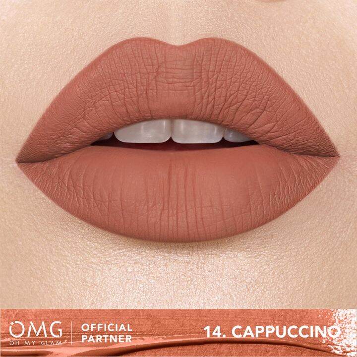 OMG OH MY GLAM Matte Kiss Lip Cream 14 Cappuccino 3.5 g - Lipstick ...