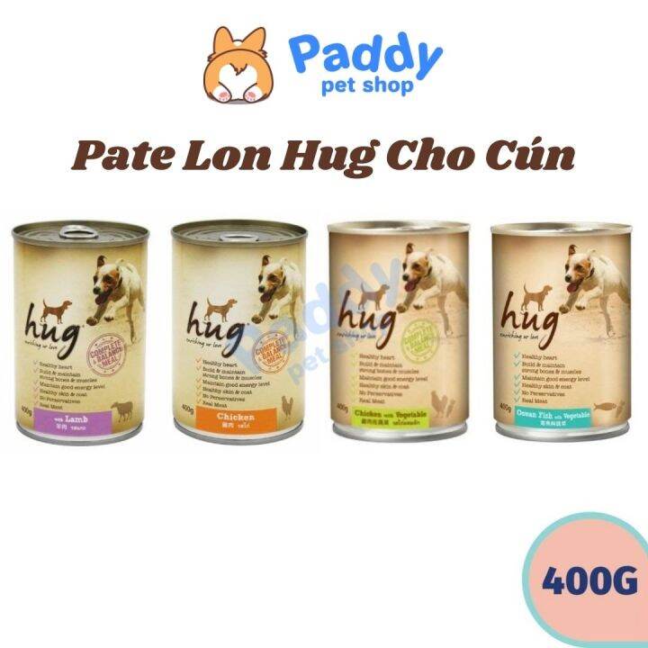 [HCM]Pate Hug Nhiều Vị Thơm Ngon Cho Chó Mọi Lứa Tuổi (Lon 400g ...