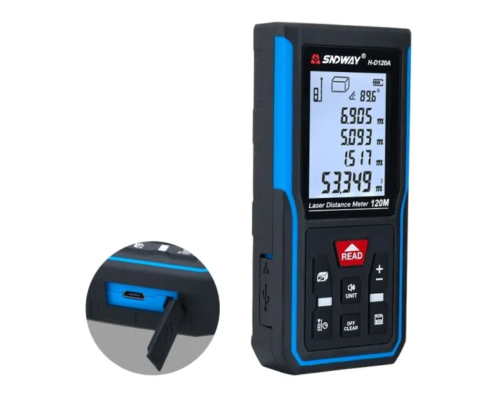 SNDWAY Distance Meter 50m 70m 100m 120m Rangefinder Digital Range ...