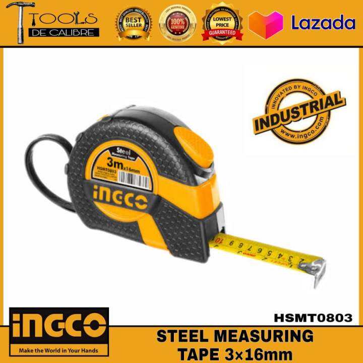 INGCO Steel Measuring Tape 3mx16mm (HSMT0803) | Lazada PH