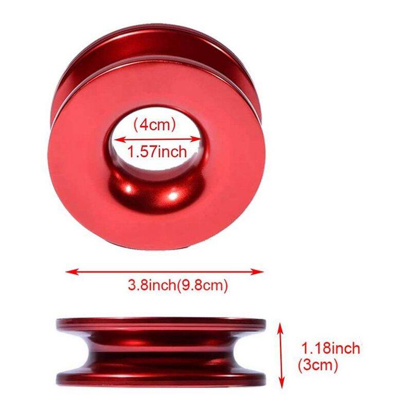 Winch Rope Recovery Ring Trucks Towing Rope Loop Snatch Block 41000Lb ...