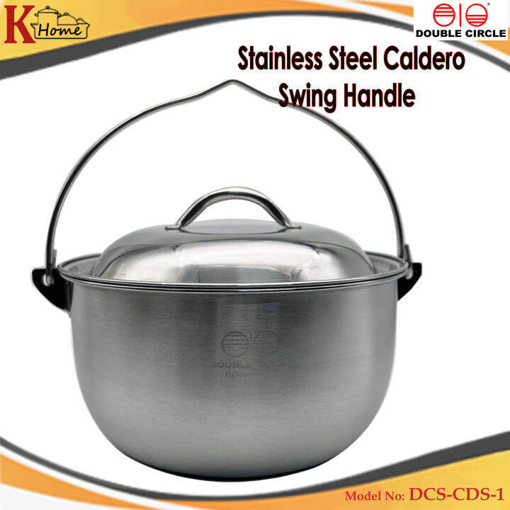 DOUBLE CIRCLE (DCS-CDS) Stainless Steel Caldero Swing Handle Cooking ...