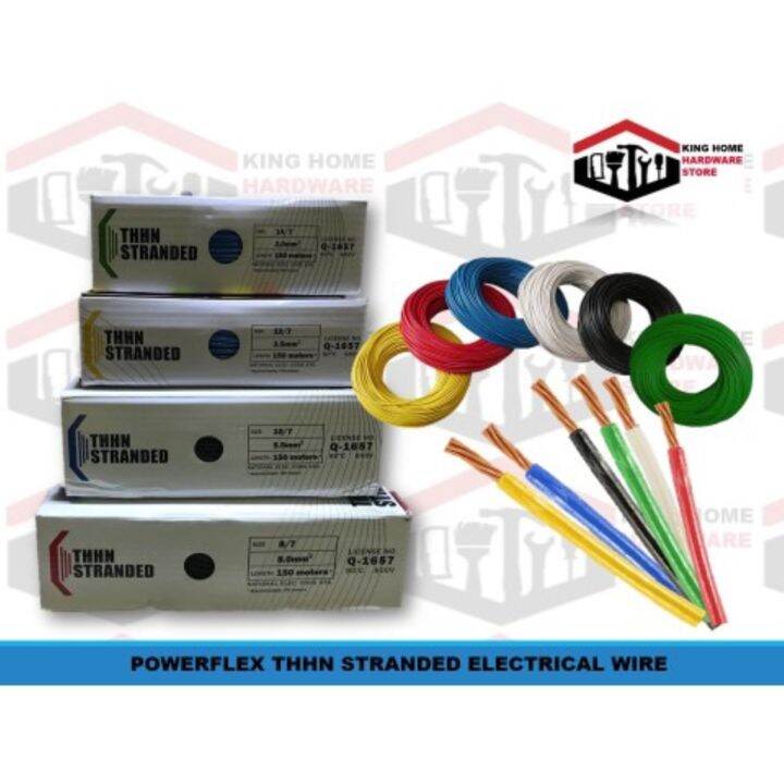Original POWERFLEX THHN Electrical Wire (SIZE 14 (2.0mm)/ 12 (3.5mm ...