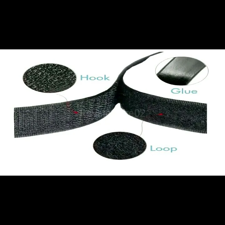 3m velcro prepetan perekat kain 2.5cm x 10cm warna hitam | Lazada Indonesia
