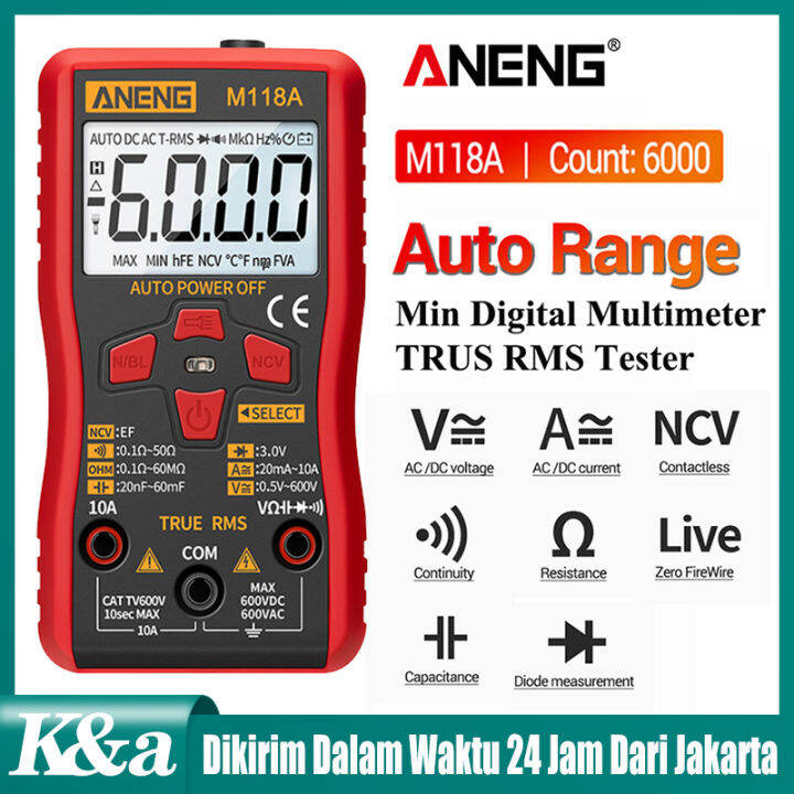 Multimeter Digital Avometer Multitester NCV Original | Lazada Indonesia