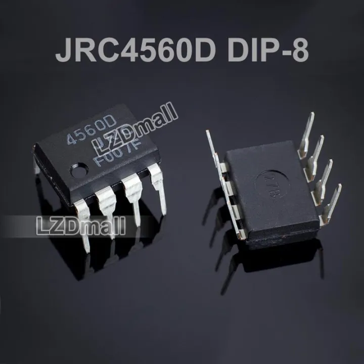 10Pcs Jrc4560d Dip-8 Jrc4560 Njm4560d 4560 4560D Jrc4560 Njm4560 Dip8 Dual Op Amp Amplifier Ic ...