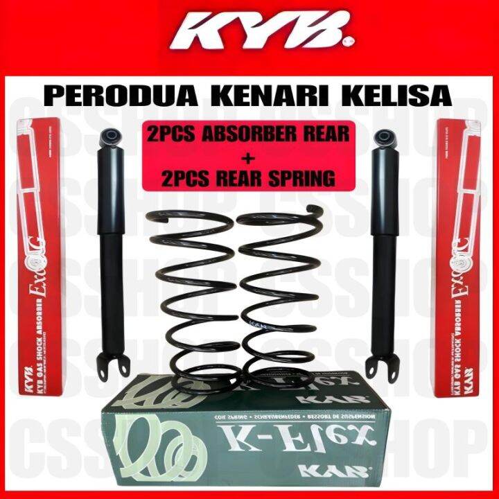 PERODUA KENARI KELISA ABSORBER REAR + REAR SPRING ORIGINAL KYB ...