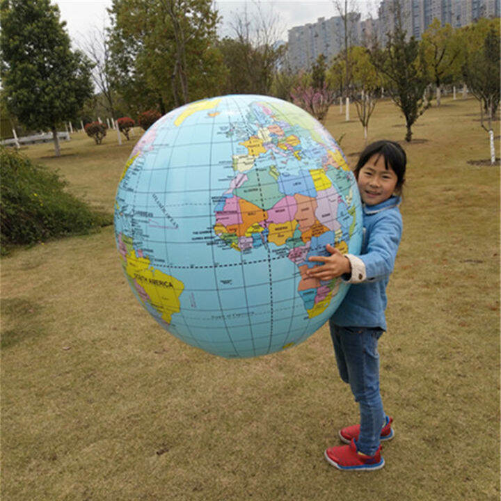 Air Inflated Large Globe for w/ World Map Large Gaming Globe for ...