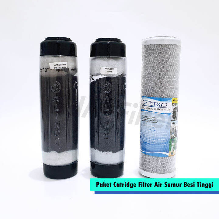 ELIM Filter - Paket 3 Catridge Filter Air Sumur Zat Besi Tinggi 10 inch ...