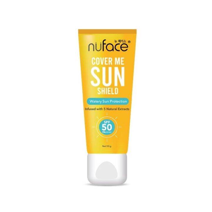 Nuface Cover Me Sun Shield Sunscreen SPF 50 PA+++, 50gr / Kemasan ...