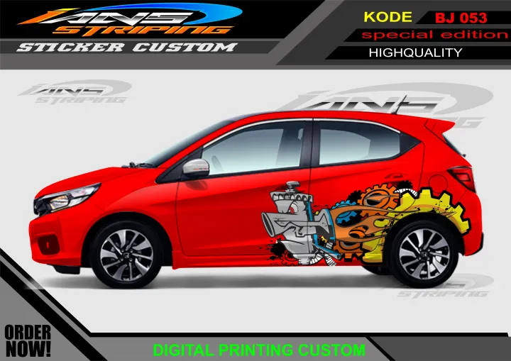 STIKER MOBIL JAZZ , AGYA , BRIO / DECAL STICKER MOBIL / STIKER MOBIL ...