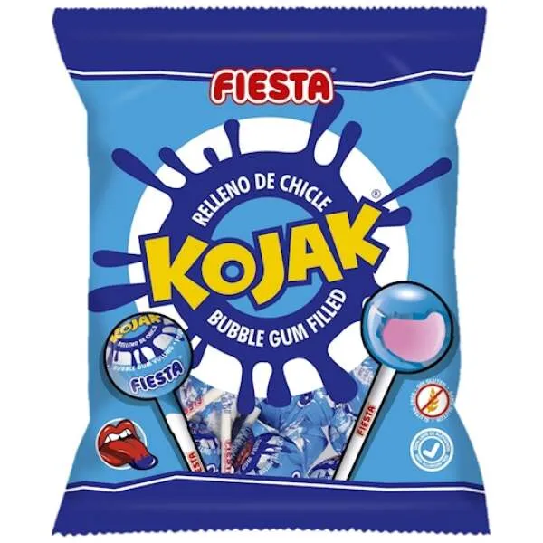Fiesta Kojak Bubble Gum Filled Lollipop -15g | Lazada PH