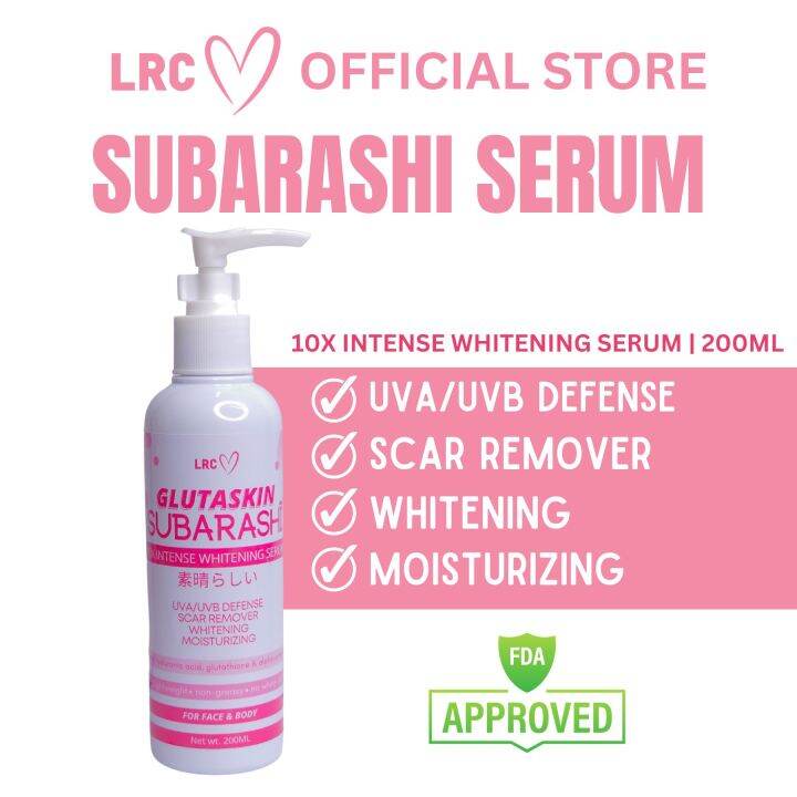 LRC LAB GLUTASKIN SUBARASHI SERUM | 10x INTENSE WHITENING SERUM | WHITENING LOTION EFFECTIVE ...