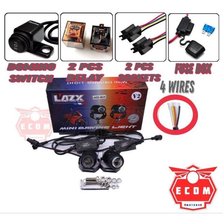MINI DRIVING LIGHT V2 LAZX 4WIRES | Lazada PH
