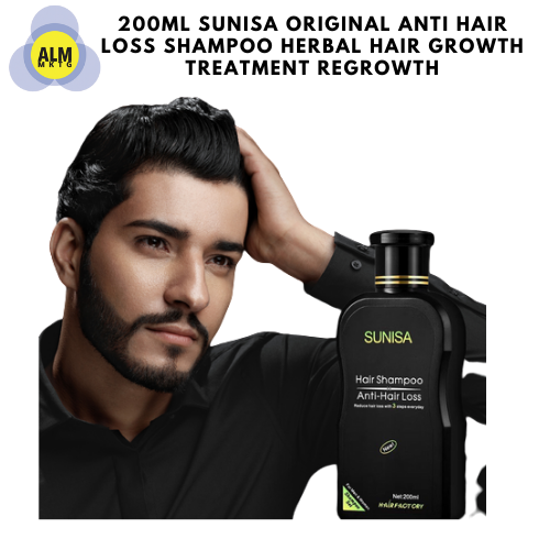 200ml SUNISA Original Anti Hair Loss Shampoo Herbal Hair Growth ...