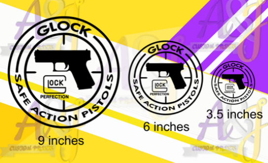 GLOCK LOGO decals vinyl cutout stickers | Lazada PH