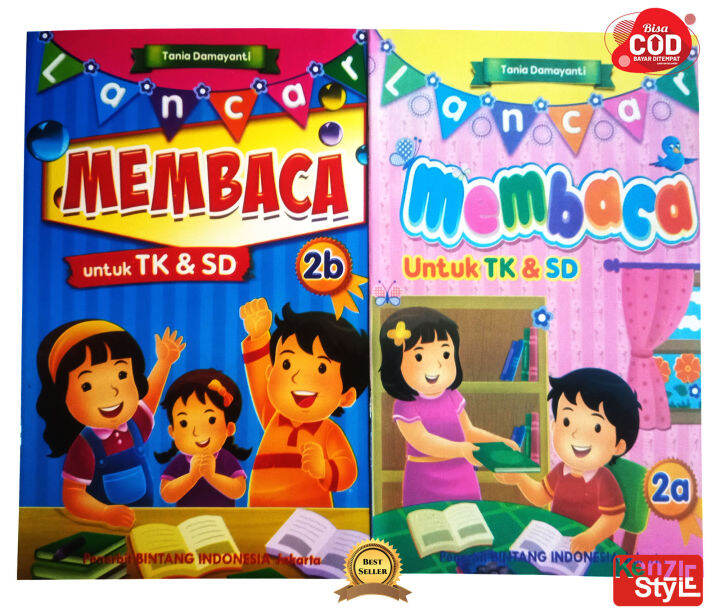 Paket 2 Pcs Buku Lancar Membaca 2a & 2b / Panduan Belajar Untuk Anak ...