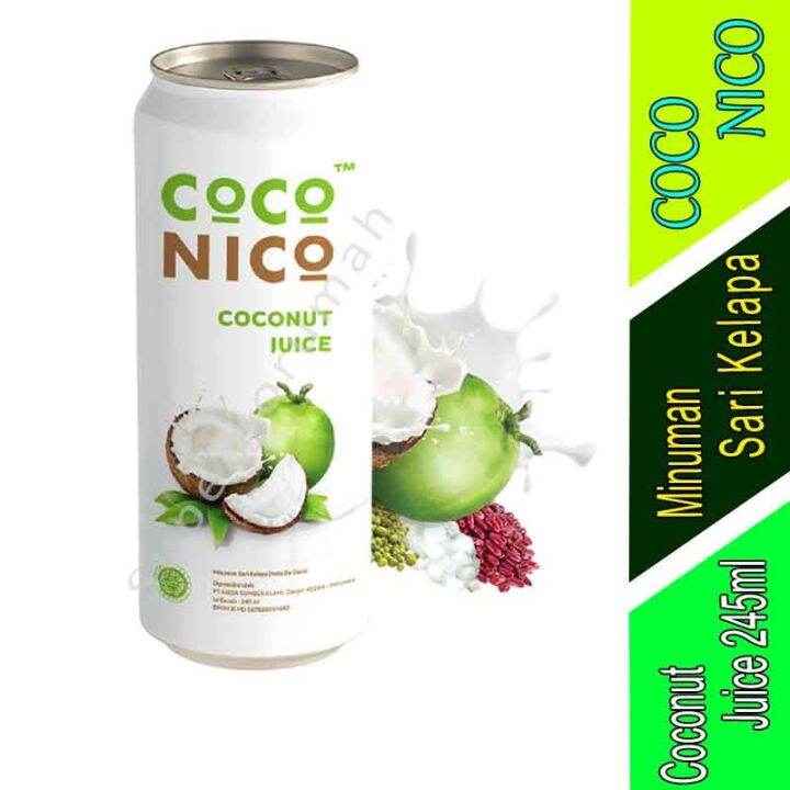 Coconut Juice - Minuman Sari Kelapa -Coco Nico - Nata De Coco 245ml ...