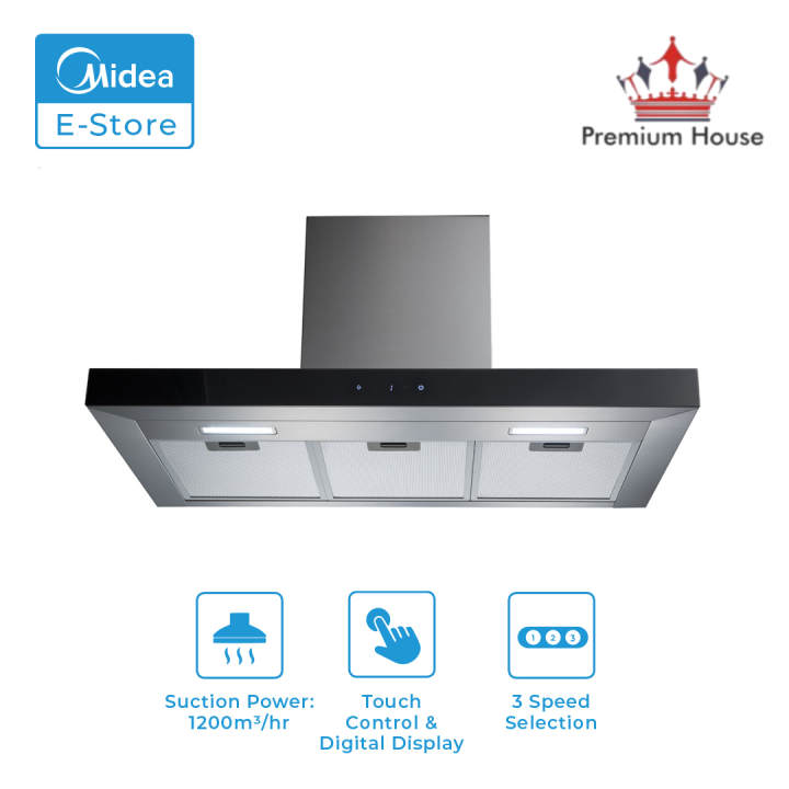 Midea Cooker Hood with Charcoal Filter MCH-90TM1 | Lazada