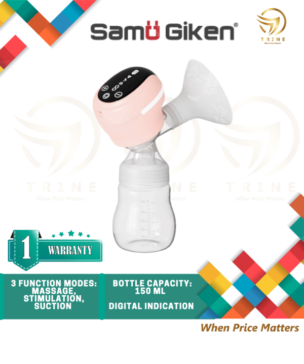 Samu Giken Electric Wireless Portable 9 Speed Breast Pump Pam Susu BP100PK | Lazada