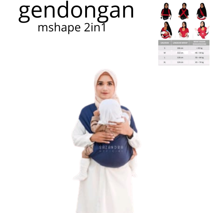 gendongan bayi/gendongan motif/gendongan 2in1 motif/geos /gendongan ...