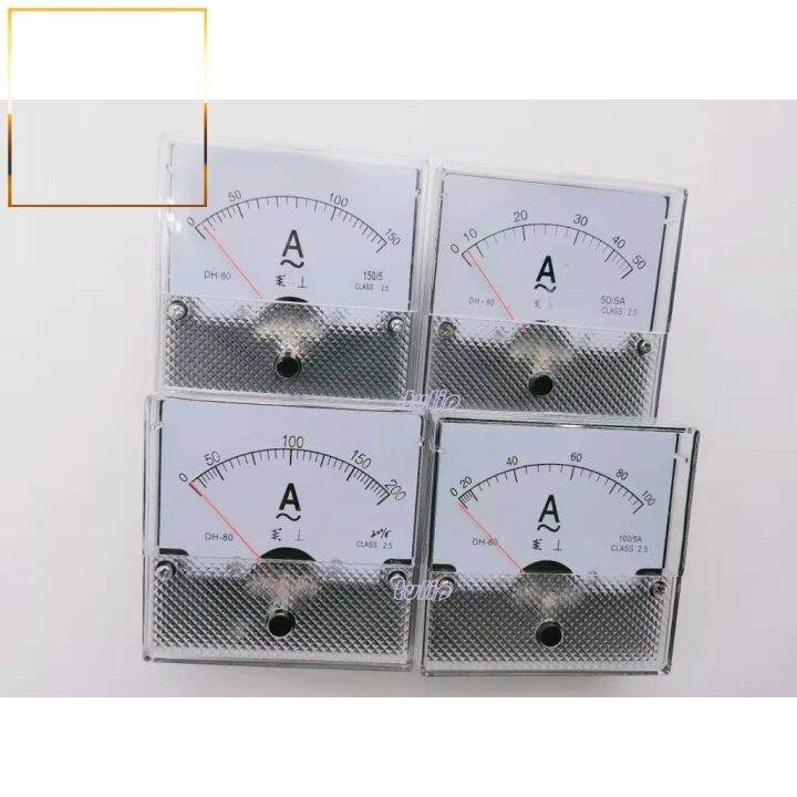 Plastic Analog Pointer Ammeter Ampere Meter Amp Panel 30A-500A ...