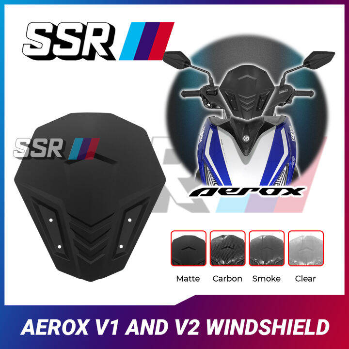 Yamaha Aerox V1 & V2 Windshield Visor Clear / Smoke / Carbon / Matte ...