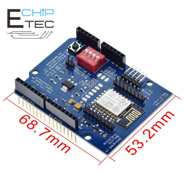 Arduino UNO R3แผงวงจรโมดูล ONE ESP8266 ESP-12E UART WIFI ไร้สาย Shield ...