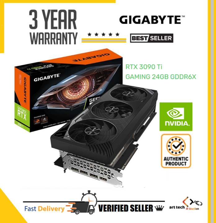 Nvidia GeForce Gigabyte RTX 3090 Ti GAMING 24GB GDDR6X RTX3090Ti | Lazada