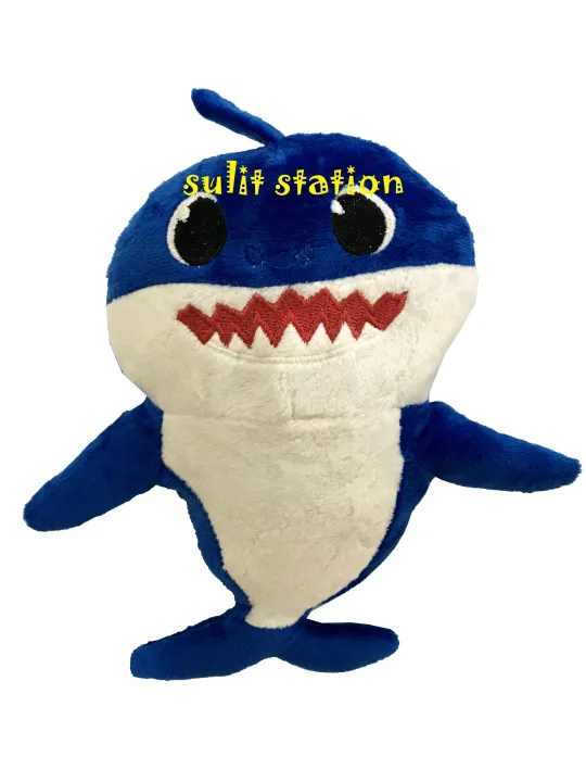 TALKING DADDY BABY SHARK sharks BLUE STUFFED STUFF PLUSH PLUSHIE DOLL ...