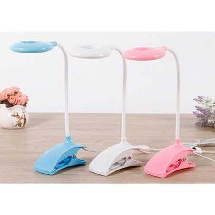[ GARANSI 100% ] Lampu Meja Belajar LED Clip Circle Design @ lampu ...