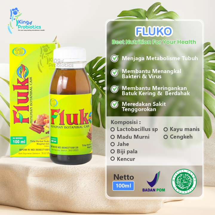 Bioth Fluko Original Probiotik Herbal Ekstrak Rempah Pilihan Madu Hitam ...