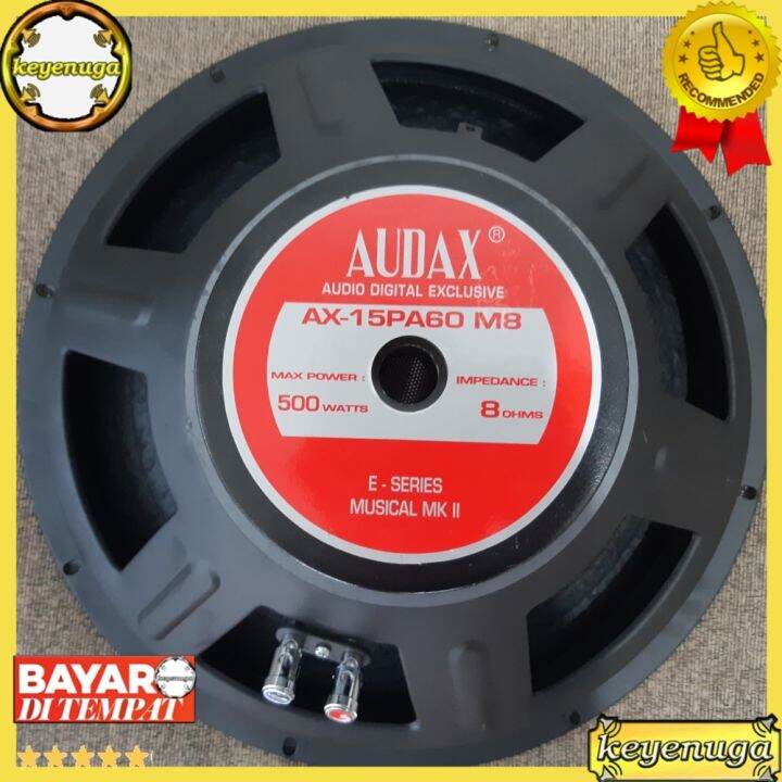 AUDAX Speaker 15 Inch Audax 500 Watt AX 15PA60 M8 keyenuga | Lazada Indonesia