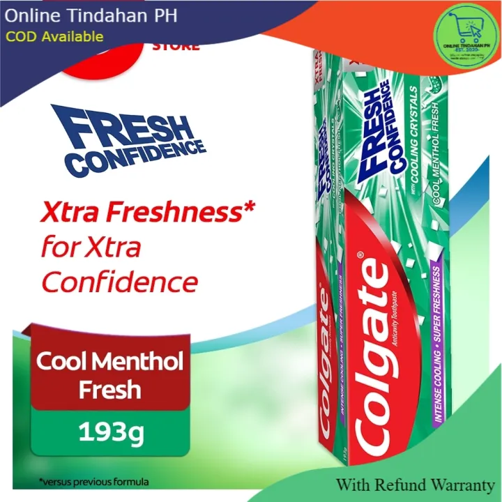 Colgate Fresh Confidence Cool Menthol Fresh Toothpaste for Fresh Breath ...